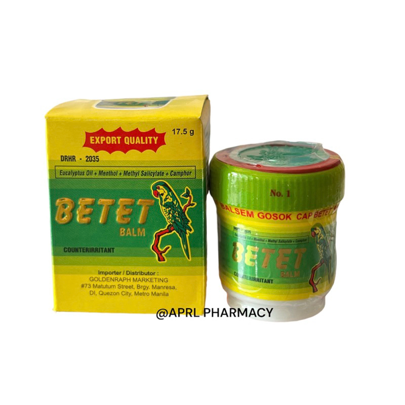 BETET Pain Reliever Balm (17.5g) 100% ORIGINAL | Shopee Philippines