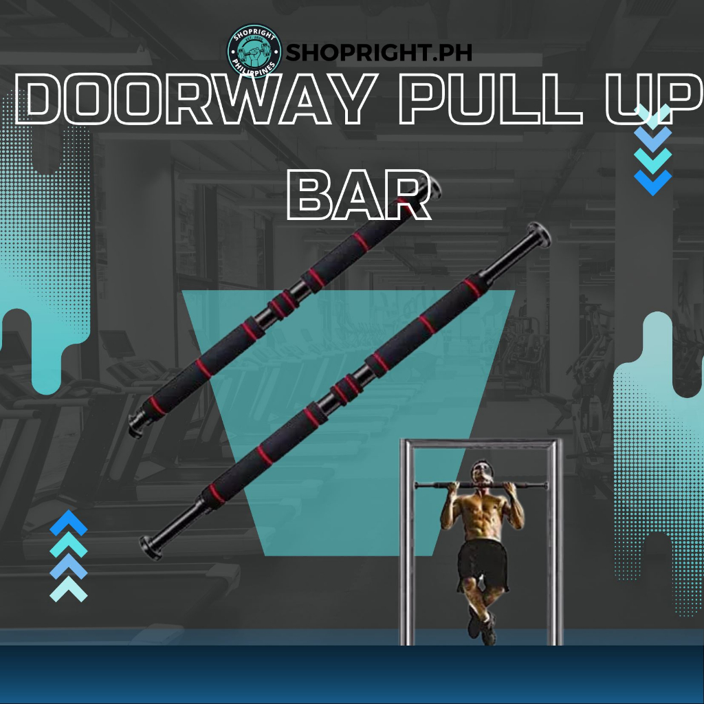 Locking Doorway Pull Up Bar and Chin Up Bar Upper Body Workout Bar Door ...