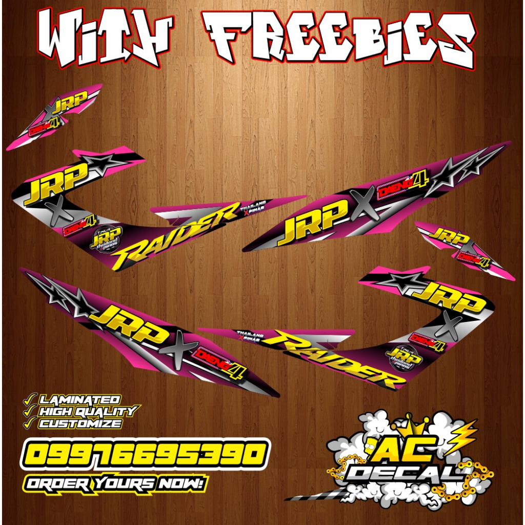 RAIDER 150 CARB JRP X DAENG DECALS PANG THAI LOOK MOTORSHOW WITH ...