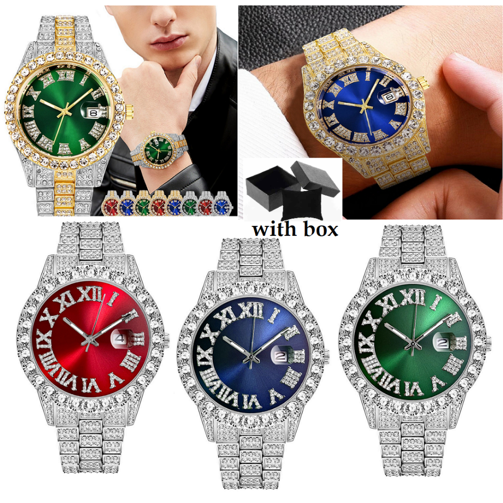 Diamond watch SALE 499 pesos with FREE box / elegant gold & silver ...