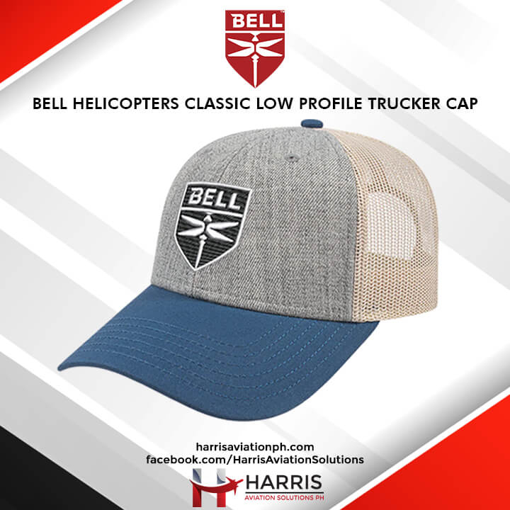 BELL HELICOPTERS CLASSIC LOW PROFILE TRUCKER CAP | Shopee Philippines