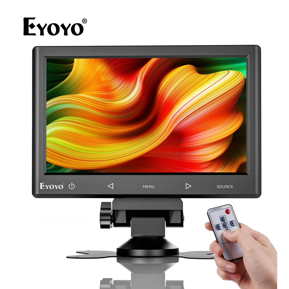 Eyoyo 7 inch Monitor,1024x600 Small IPS HDMI Monitor, HDMI VGA AV ...