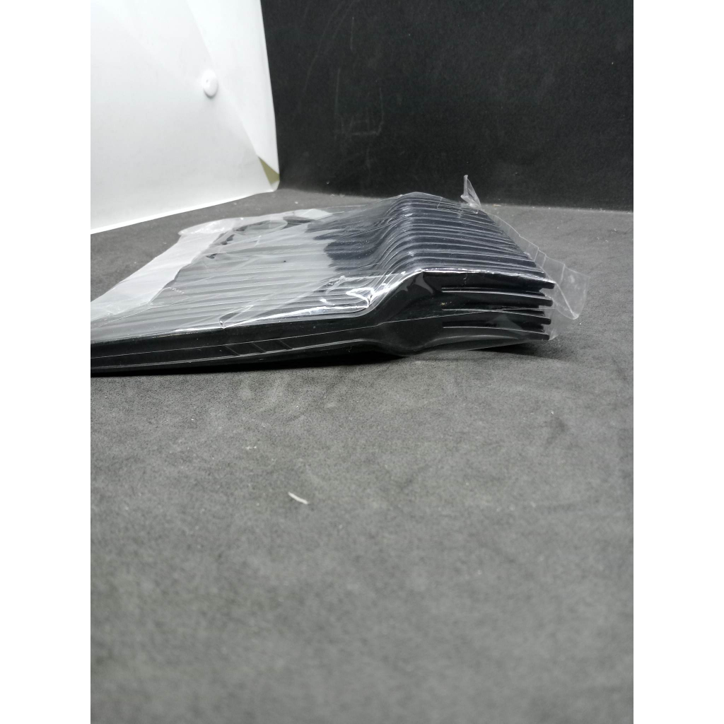 Fork Black Disposable Fork Black Plastic Fork Black 50pcs Per Pack Shopee Philippines