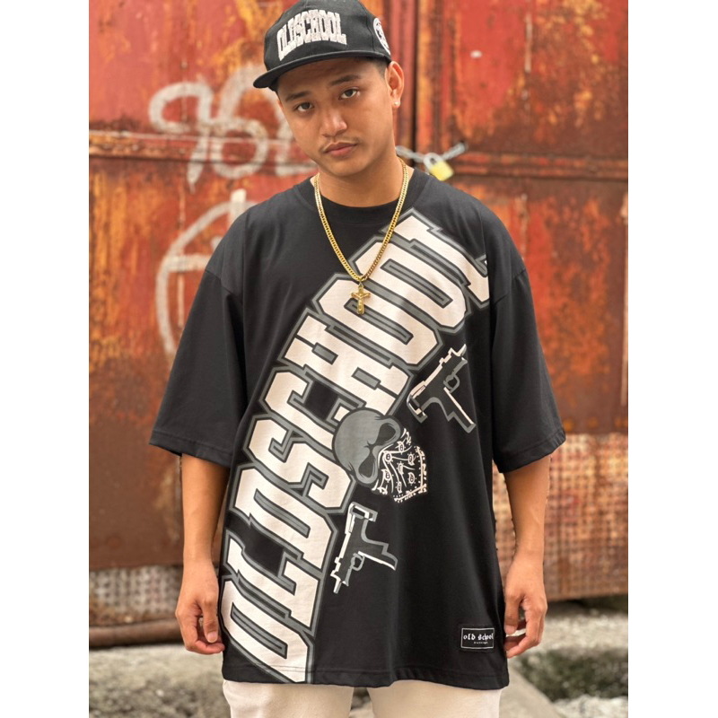 OLDSCHOOL SKULL UZI BIG PRINT | Shopee Philippines