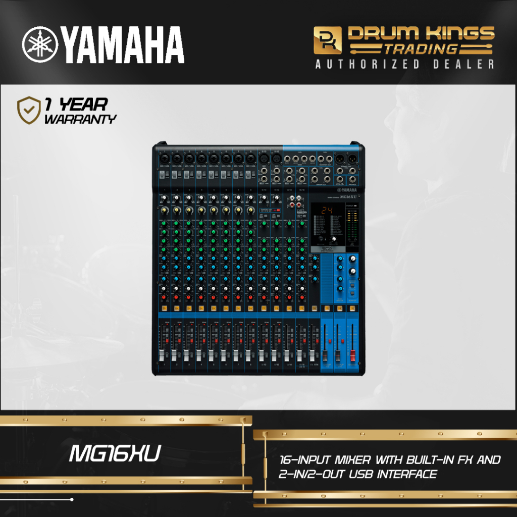 Yamaha MG16XU - 16-Input Mixer with Built-In FX and 2-In/2-Out USB ...