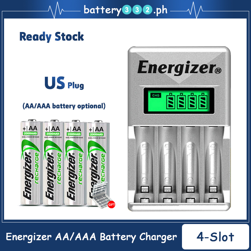 Energizer 1.2V AA/AAA Ni-Mh Rechargeable Batteries With US Plug 4 Slots ...