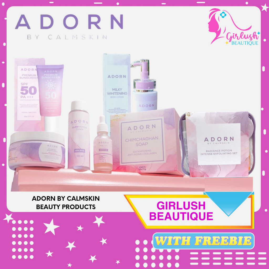 Adorn by Calmskin | Scrub | Chimchaghan Soap | Exfoliating Set | Serum ...
