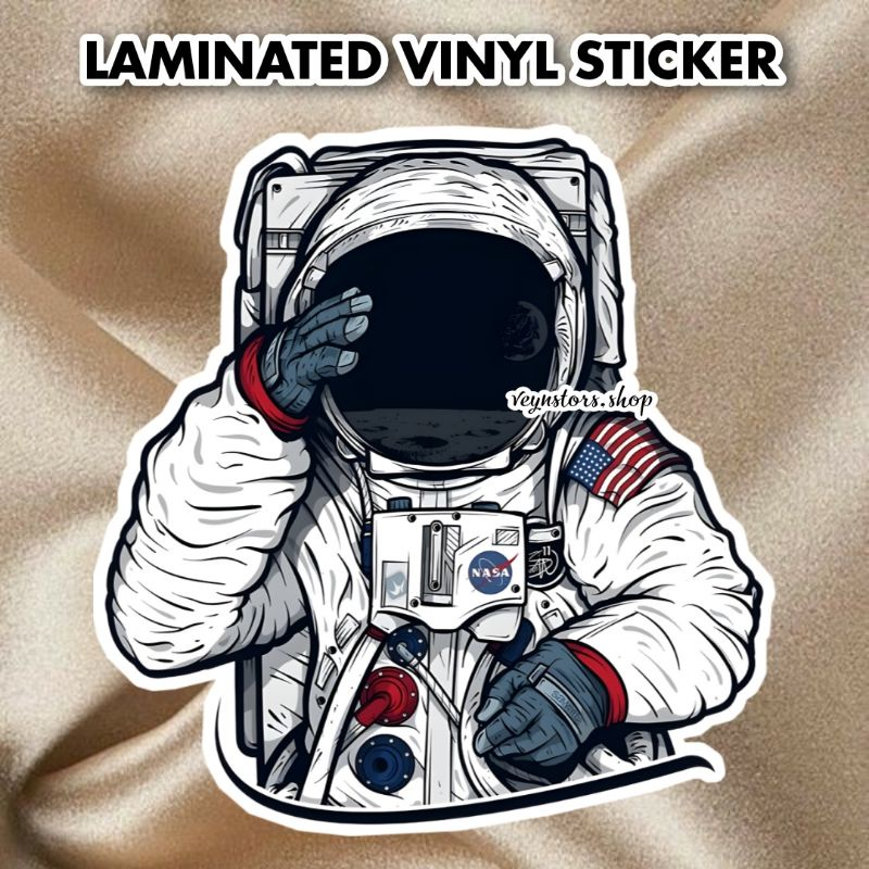 ASTRONAUT • NASA LAMINATED VINYL STICKER (MATTE) | Shopee Philippines