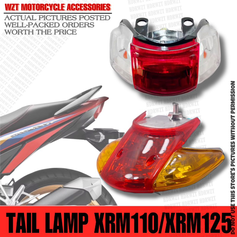 WZT HONDA XRM110 & XRM 125 TAIL LIGHT / TAIL LAMP SET ( YELLOW & WHITE ...