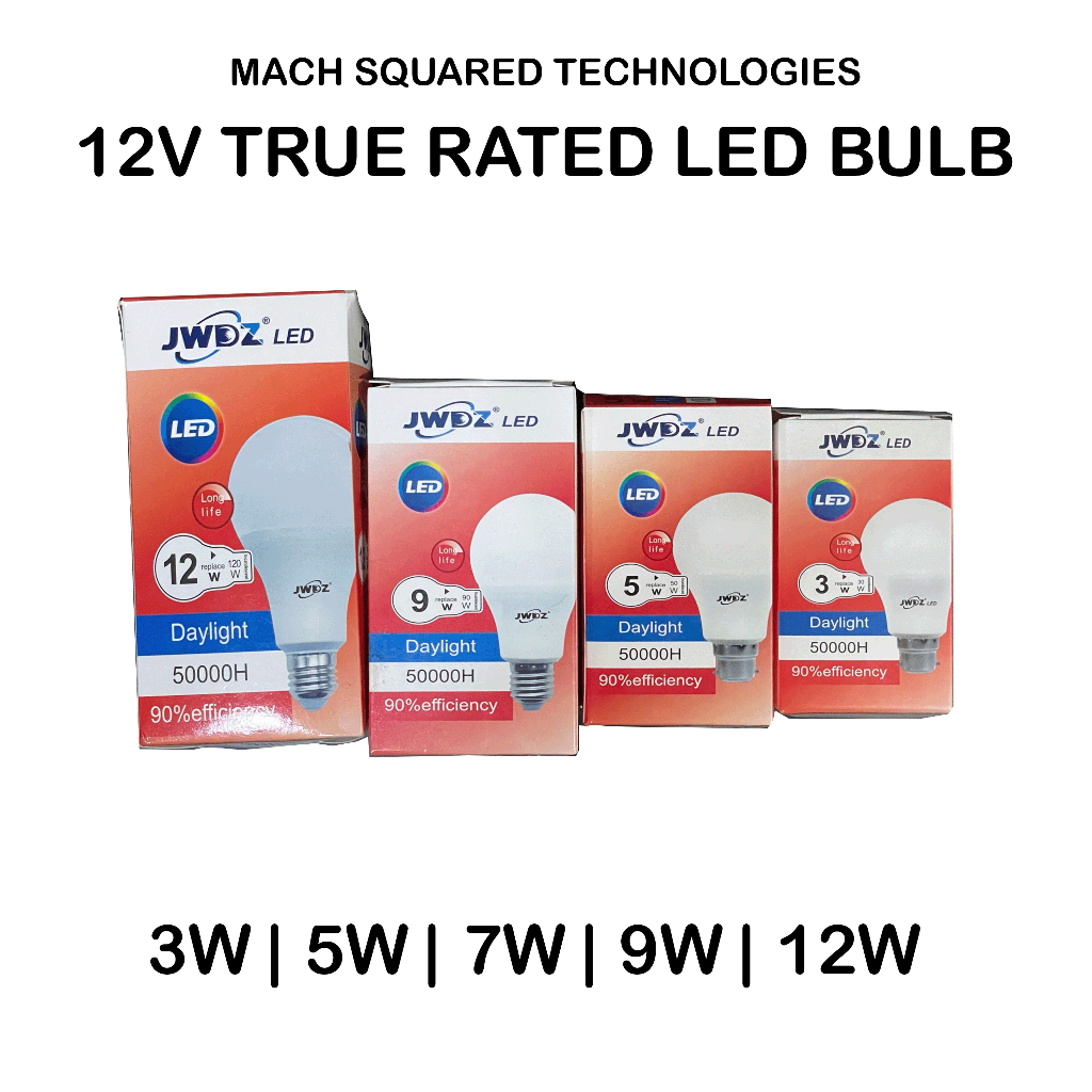 12V LED Bulb E27 True Rated | Shopee Philippines