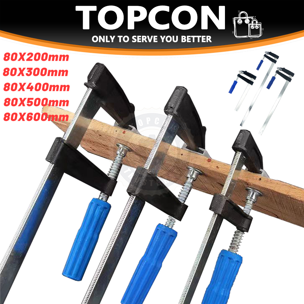 Topcon Woodworking F-Type Clamp Heavy Duty 20cm 30cm 40cm 50cm 60cm ...
