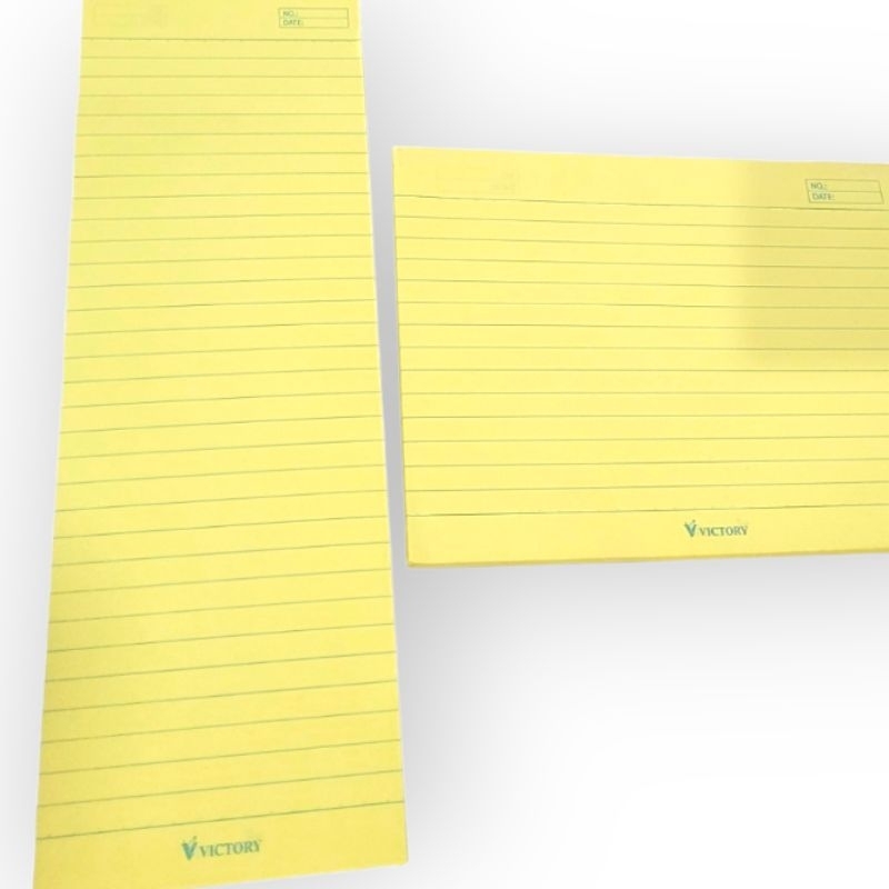 Victory Yellow Ruled Pad 1/2 Page | Shopee Philippines