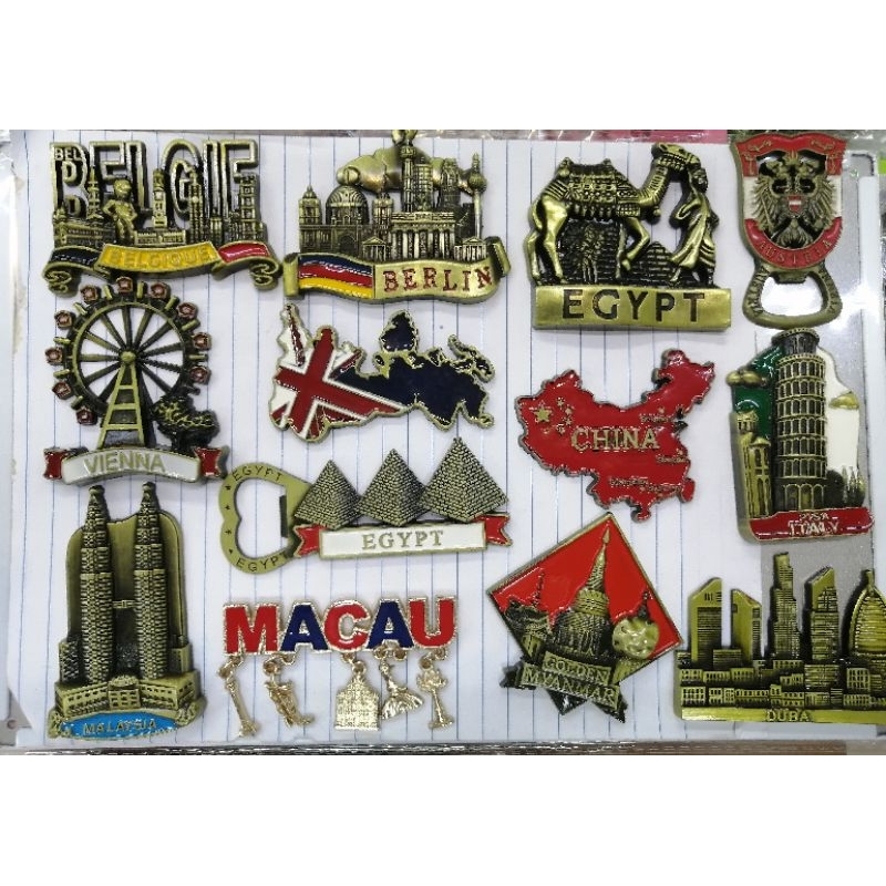 Country Famous Landmark Metal Ref Magnet Collection Vol.1 | Shopee ...