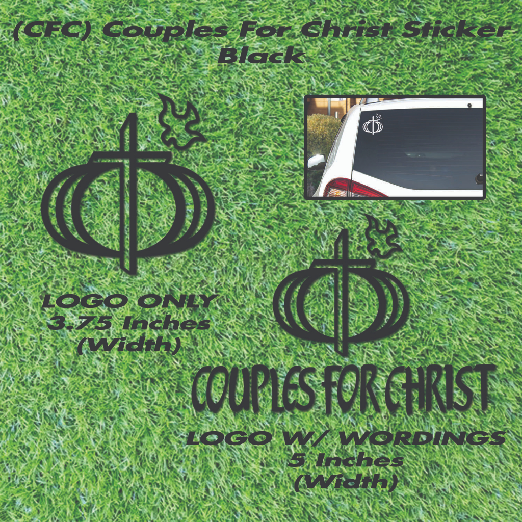 Religious Stickers - Couples for Christ cutout decal for cars ...