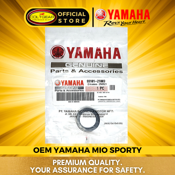 YAMAHA Genuine Parts Pulley Oil Seal for Mio Sporty [ 93101-21803 ...