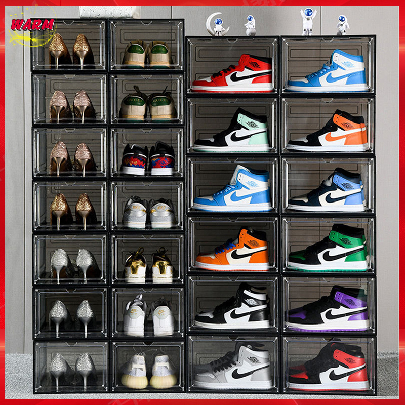 Large size Color Shoe box transparent Foldable Case Shoe box storag ...