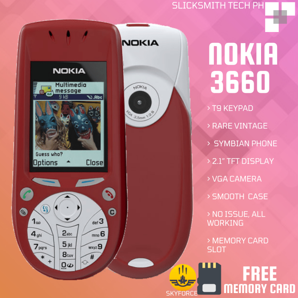 Nokia 3660 Openline | Rare Vintage Phone | Shopee Philippines