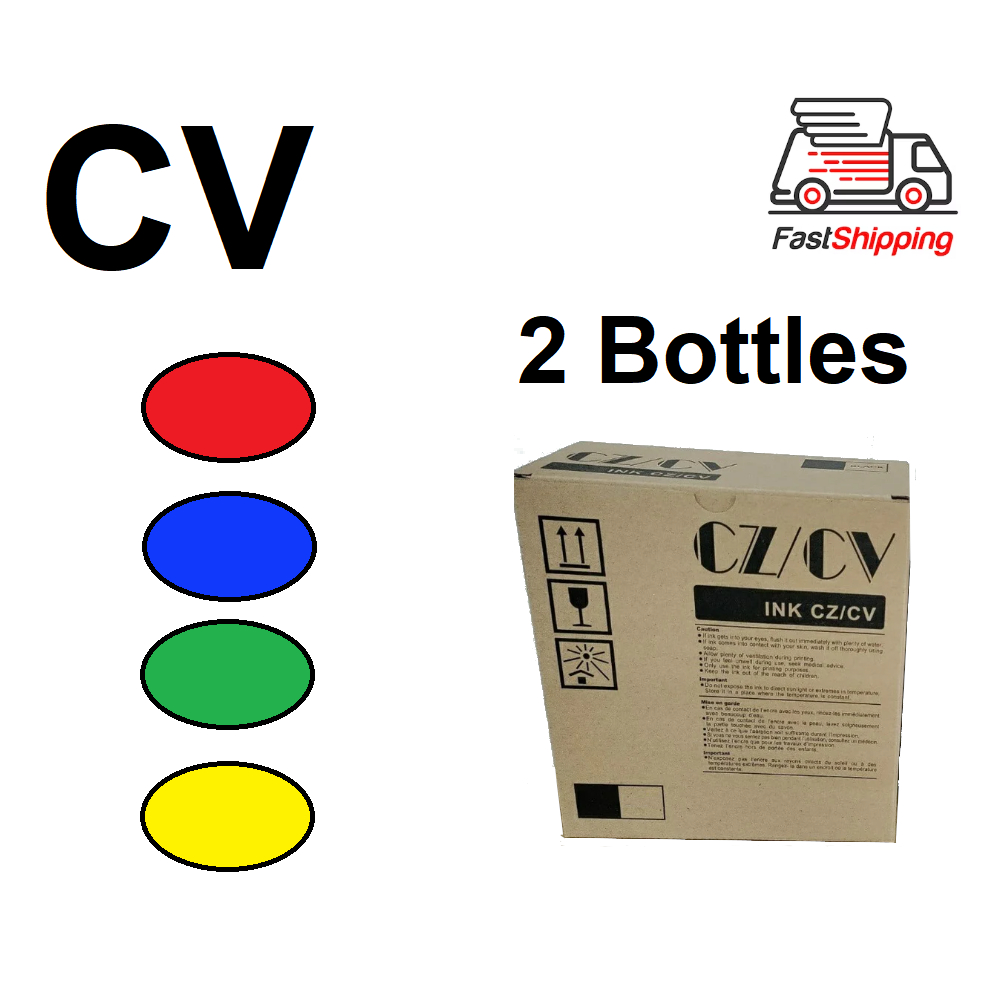 CV type ink for Riso CV series duplicator S-7220 S-7220E S-3230 red blue green yellow | Shopee ...