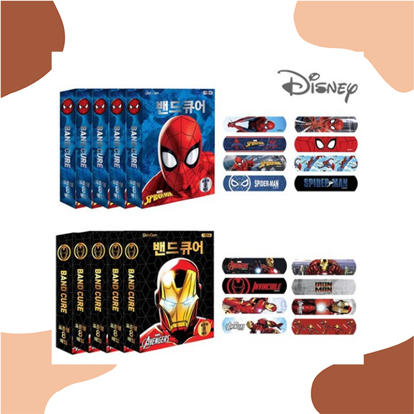 [DAISO] Marvel Spiderman Ironman Band-aid Bandage for Kids and Adult ...
