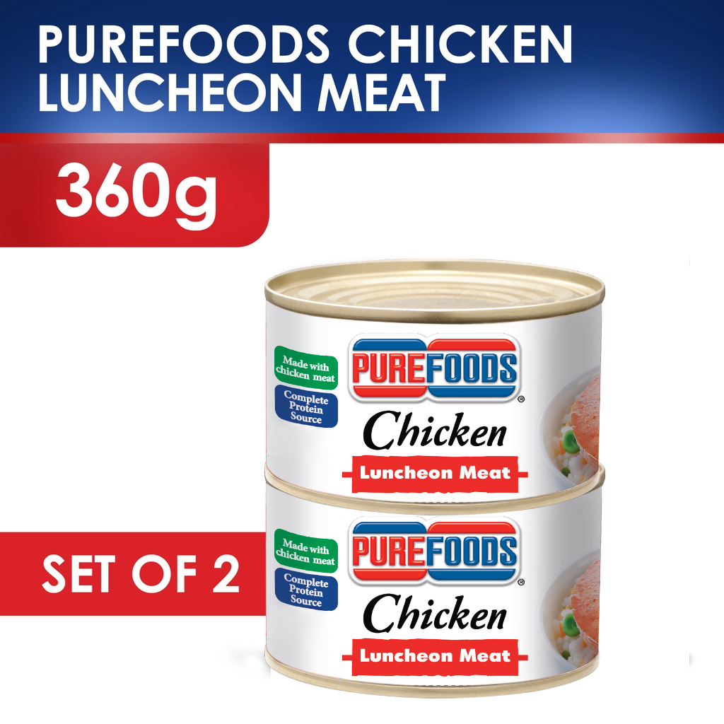 Purefoods Chicken Luncheon Meat (360g) Set of 2 | Shopee Philippines