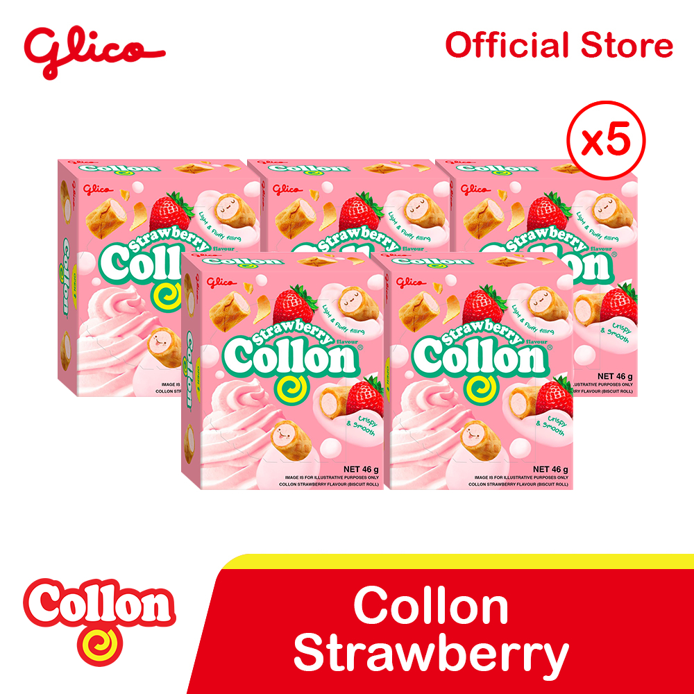 Glico Collon Strawberry 46g 5s | Shopee Philippines