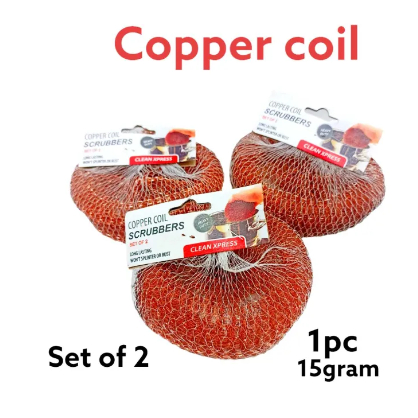 Copper Coil Scrubber - long-lasting won't splinter or rust for years ...