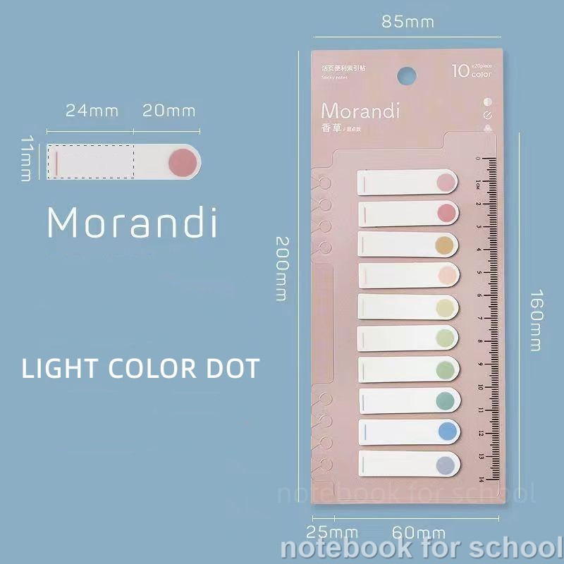 200pcs Colorful Sticky Notes Loose Leaf PVC Label Index Solid Color ...