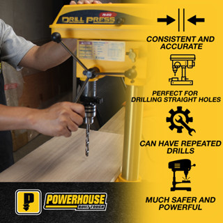 POWERHOUSE Industrial Bench Drill Press Machine 13mm 1/2HP Pure Copper ...