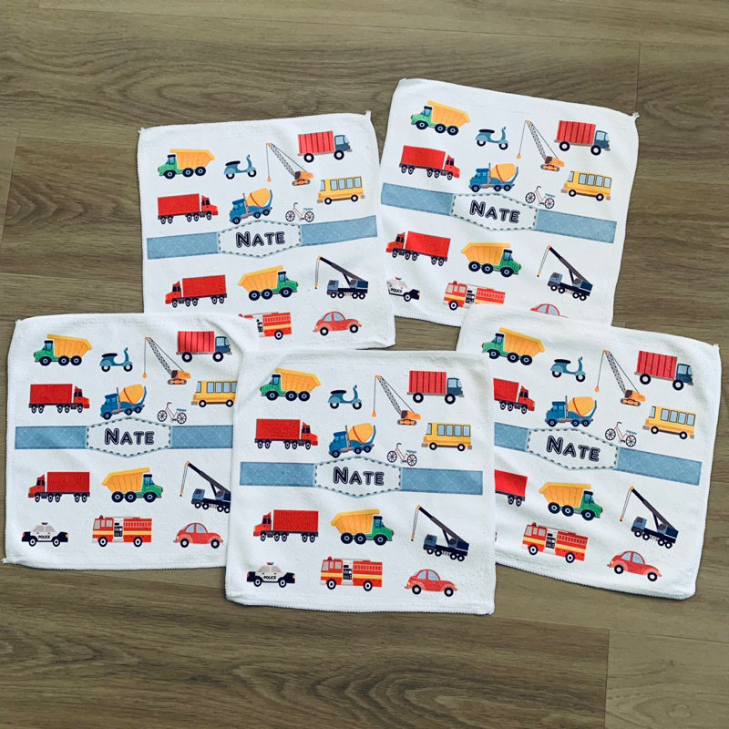 PERSONALIZED Wash Cloth / Bimpo / Face Towel 5 PCS | Shopee Philippines