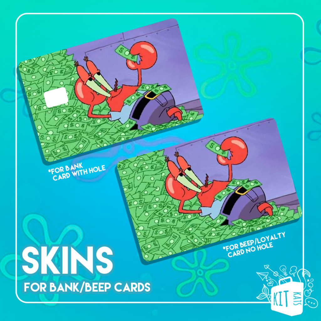Bank card skins/stickers (Spongebob theme) Sold per 1 piece | Shopee ...