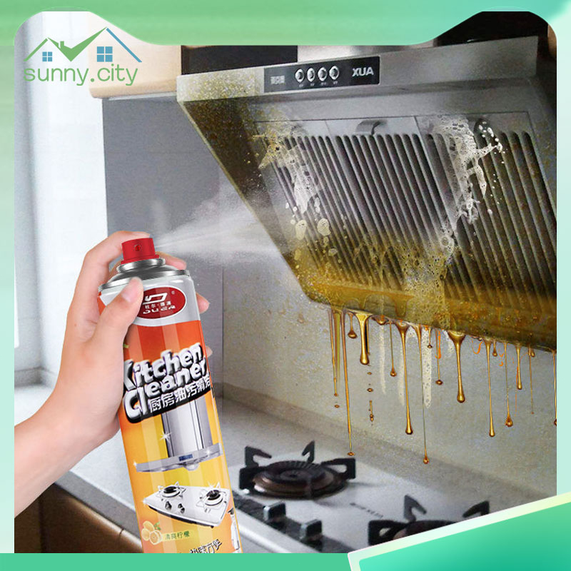 500ML Kitchen Oil Stain Cleaner Multi-purpose Kitchen Foam Cleaner ...