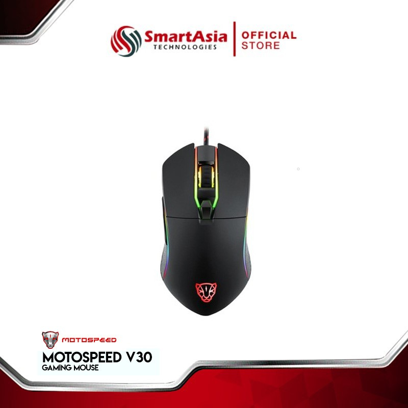 Motospeed V30 Gaming Mouse (Wired, 3500DPI, PMW3320, RGB, USB) | Shopee ...