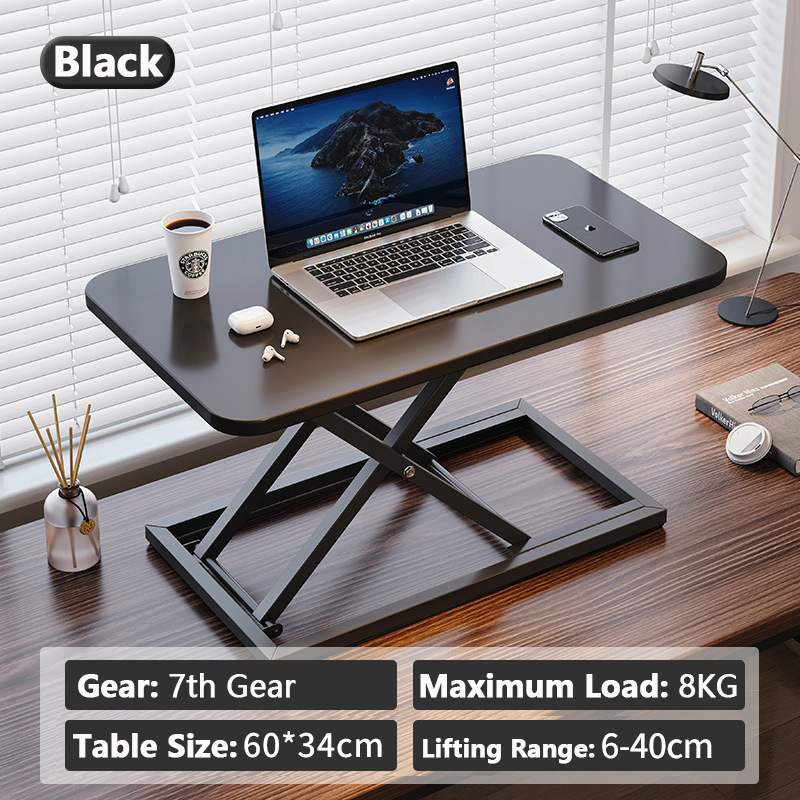 32 Inch Adjustable Sitting Standing Convertible Desk Workstation Riser ...
