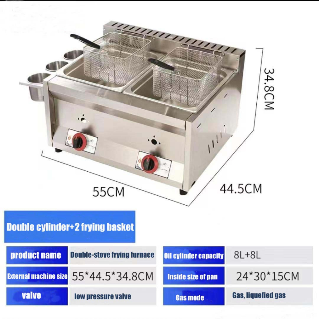Kitchenware deep fryer gas type Multifunction gas stove grill stainless ...