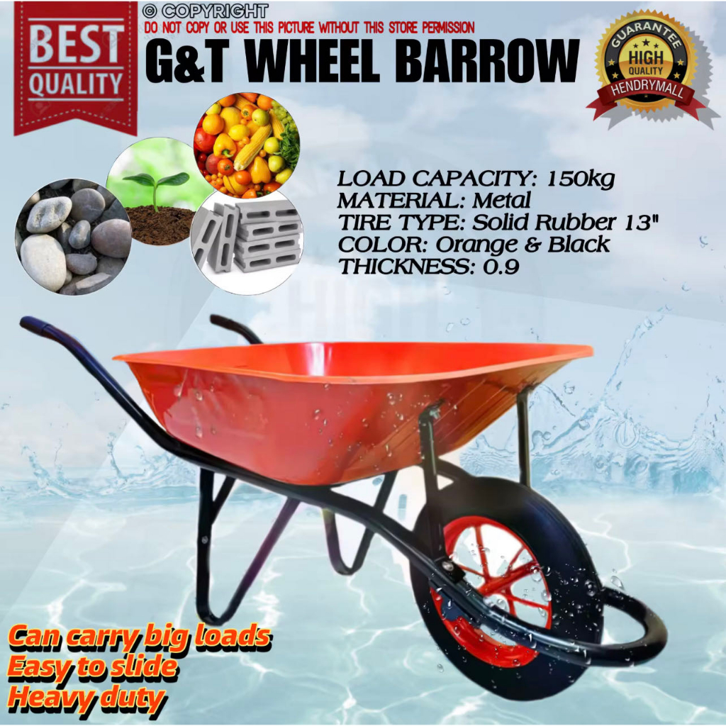 HEAVY DUTY G&T CART WHEEL BARROW / KARITILYA FOR GARDENING AND ...