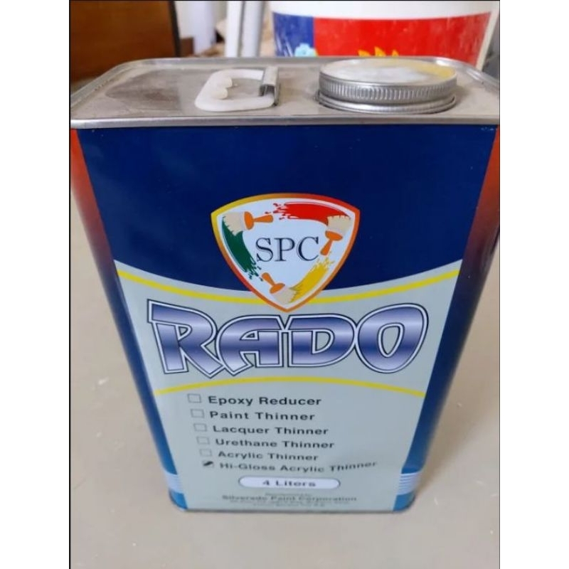 RADO HIGH GLOSS ACRYLIC THINNER HI-GLOSS ACRYLIC THINNER 1 LITER / 1 GALLON PANGTHINNING NG ...