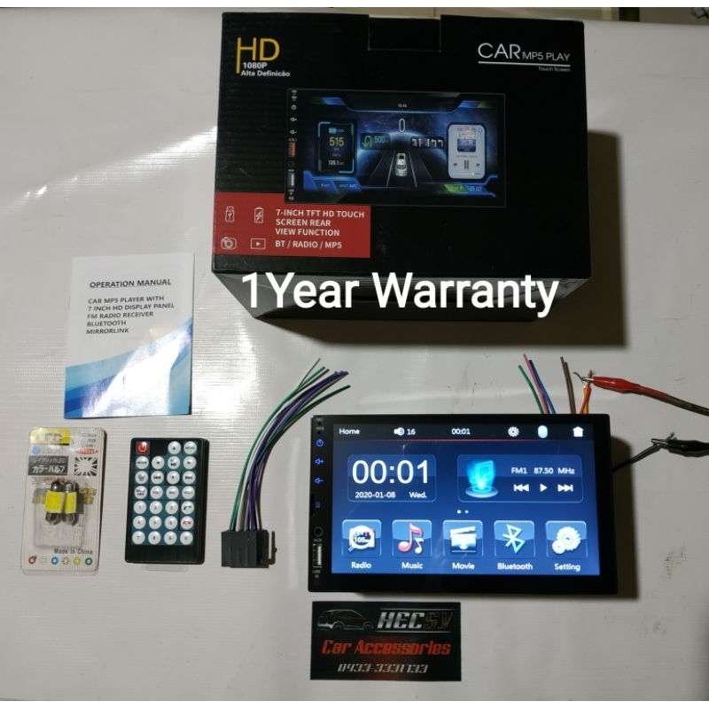 7" Mp5 Head Unit Vios Altis Innova Civic City Wigo Hiace Stereo ...