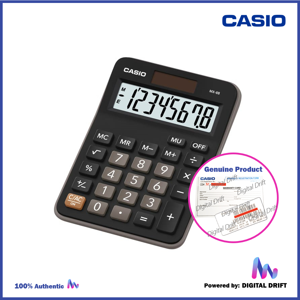 Casio MX-8B Office Calculator | Shopee Philippines