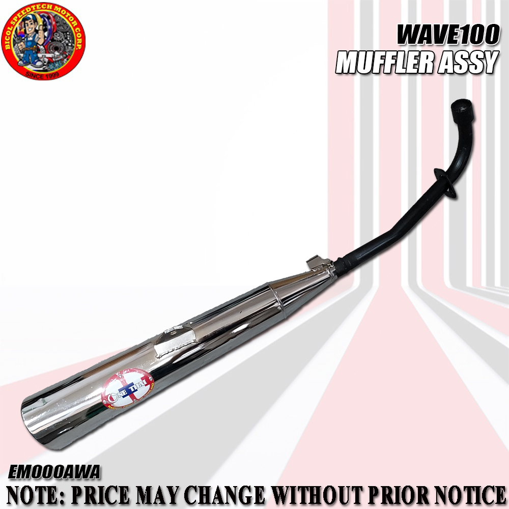 WAVE100 MUFFLER ASSY STOCK PIPE "TGO" (EM000AWA) | Shopee Philippines