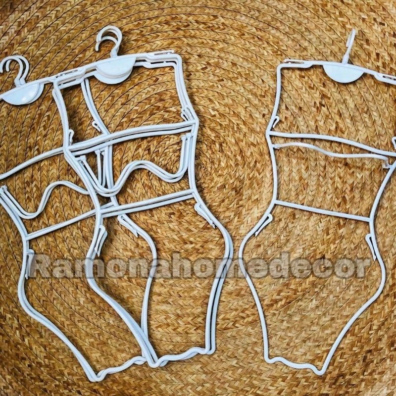 White plastic Body shape Hanger | Swimsut Hanger Display | Shopee ...