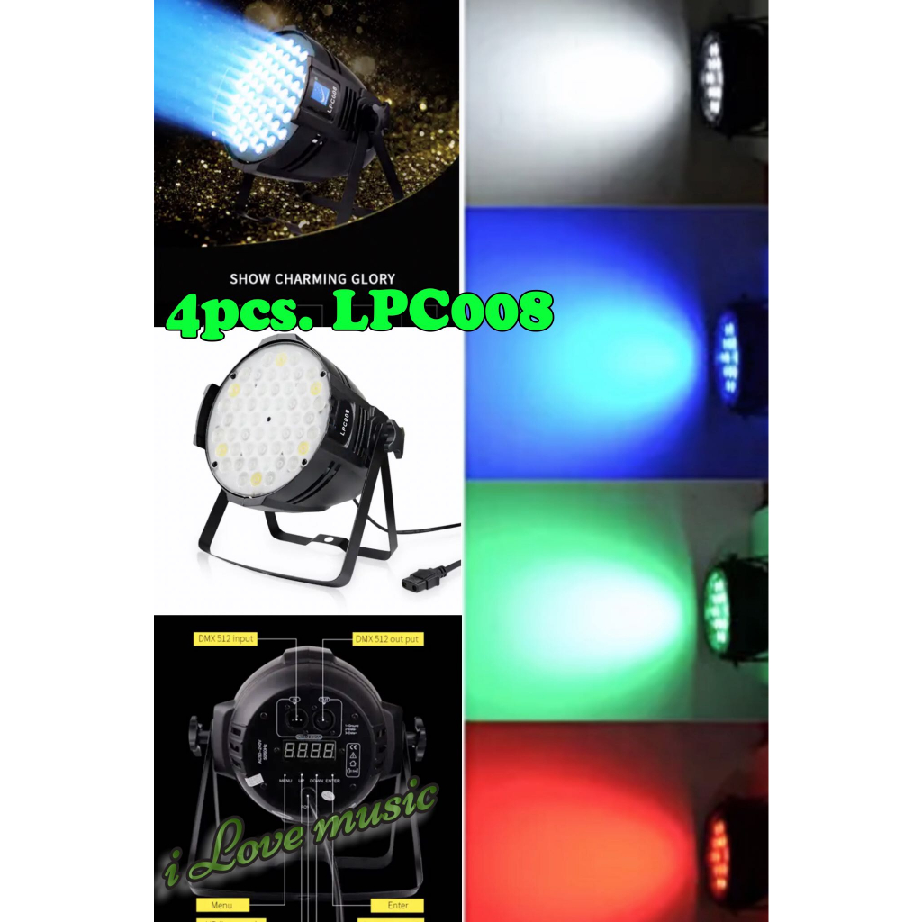 Big Dipper LP001 new version (4pcs) 3W 54 RGBW LED Par Light Stage ...