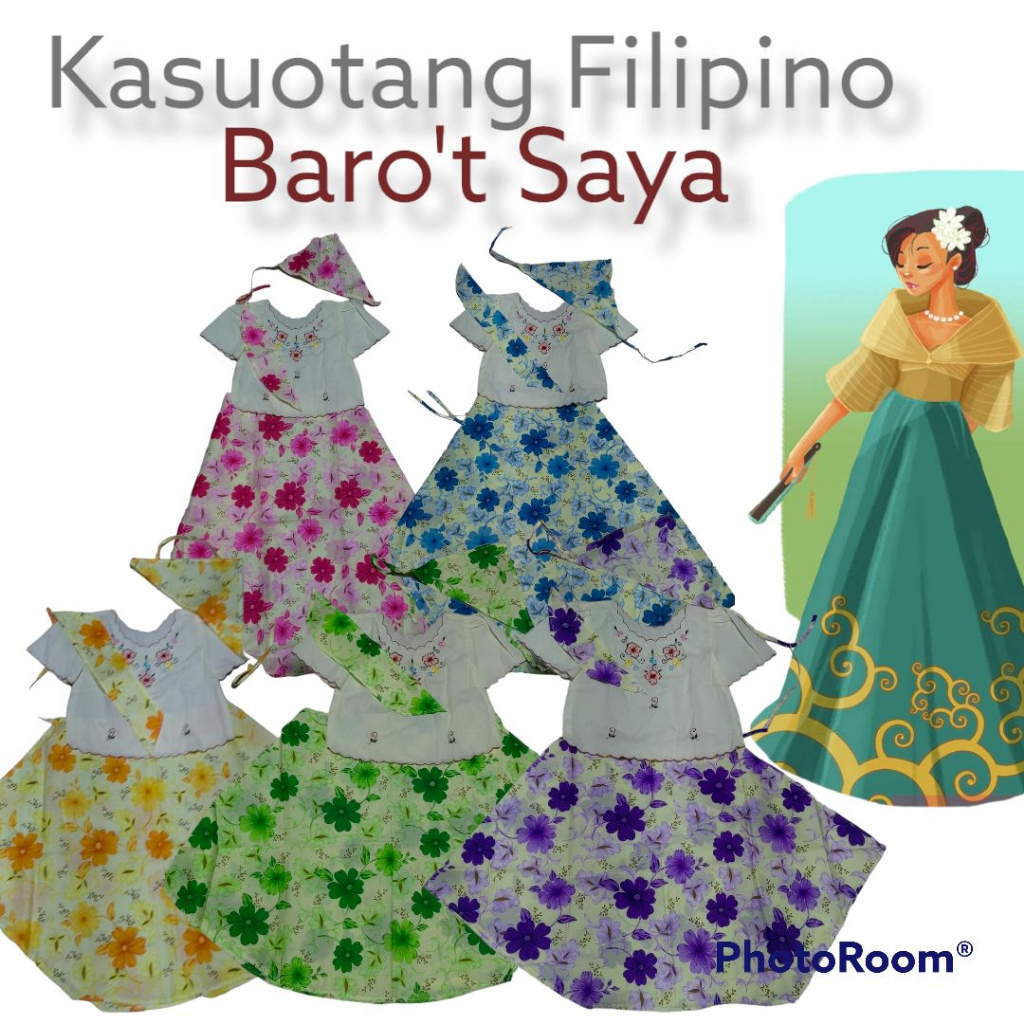 Lao Costumes for Philippines/ Barot Saya/ Kasuotang Pilipino | Shopee ...
