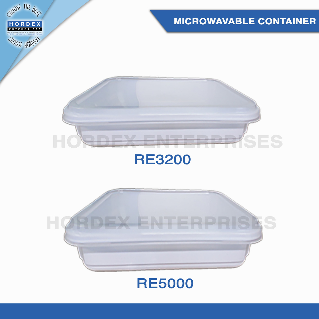 MICROWAVEABLE CONTAINER WHITE [RE3200, RE5000] (1pc) | Shopee Philippines