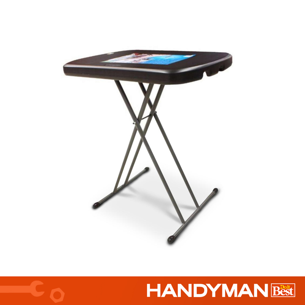 Lifetime Adjustable Height Personal Folding Table 18''X26” Black (80098 ...
