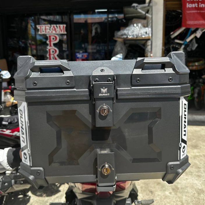 45L Duhan/ Niwra/ RXR hard plastic box alloy look with metal base plate ...