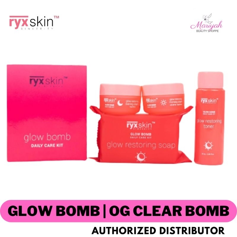 RYX SKIN GLOW BOMB DAILY CARE KIT | OG CLEAR BOMB | Shopee Philippines