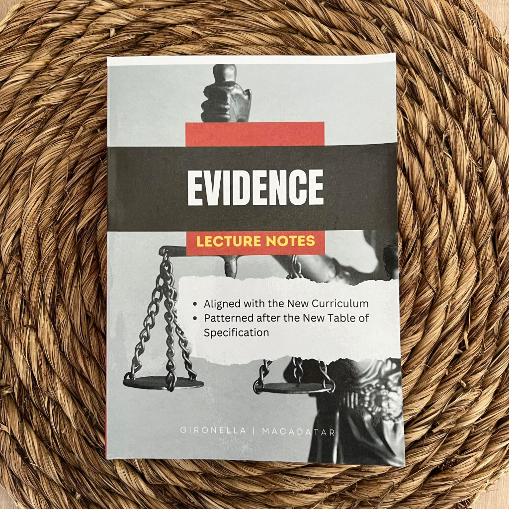 Evidence Lecture Notes Criminology Discussion Book | Shopee Philippines