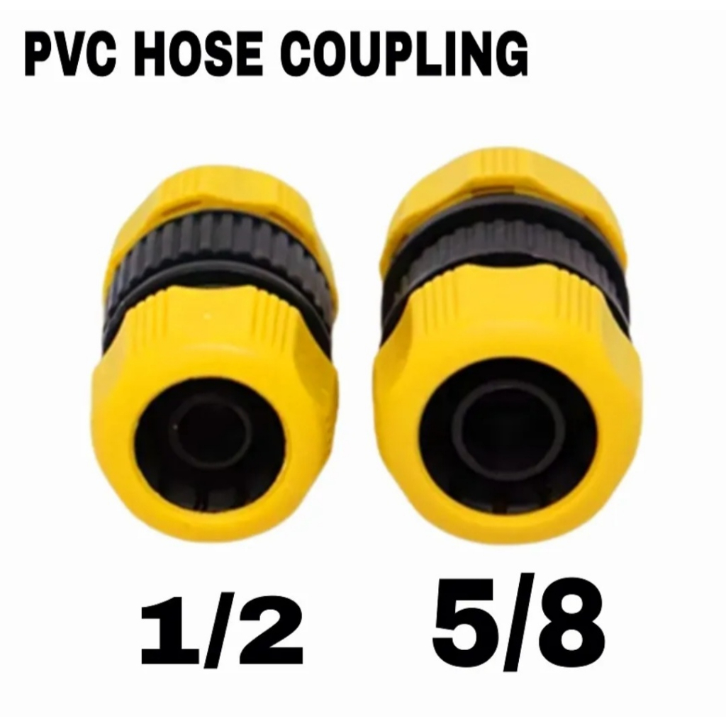 PVC Hose Coupling Connector Yellow (1/2,5/8) | Shopee Philippines