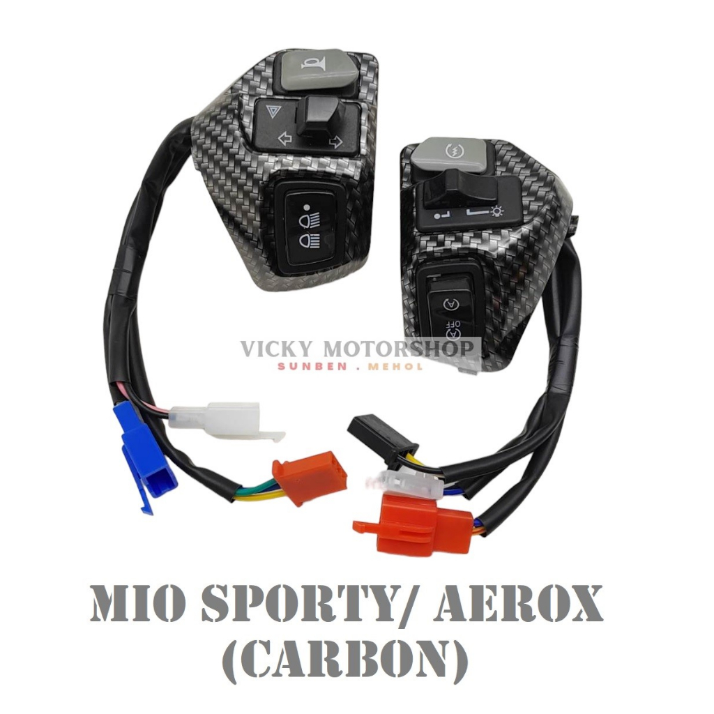 SUNBEN HANDLE SWITCH ASSY LEFT AND RIGHT HAND FOR MIO AEROX TMX125 ...