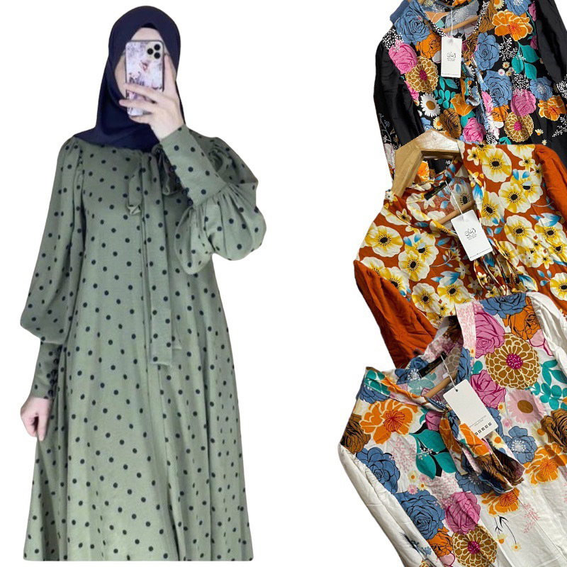 FAHMIA LUXE PUFF SLEEVE/CAVALIER CUFF HIQH QUALITY DRESS | Shopee ...